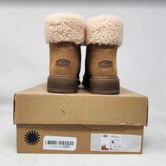 UGG | Shoes | Womens 6 Ugg Harrison Lace Boot In Chestnut Suede | Poshmark